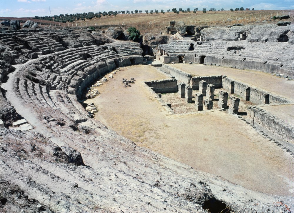 View of the Amphitheatre by Roman: Buy fine art print