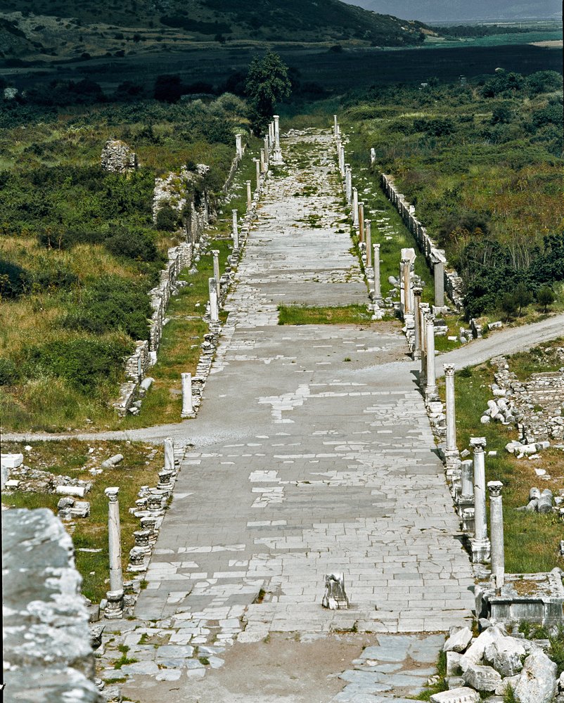 View of the Port Way connecting the port to the theatre, 2nd century