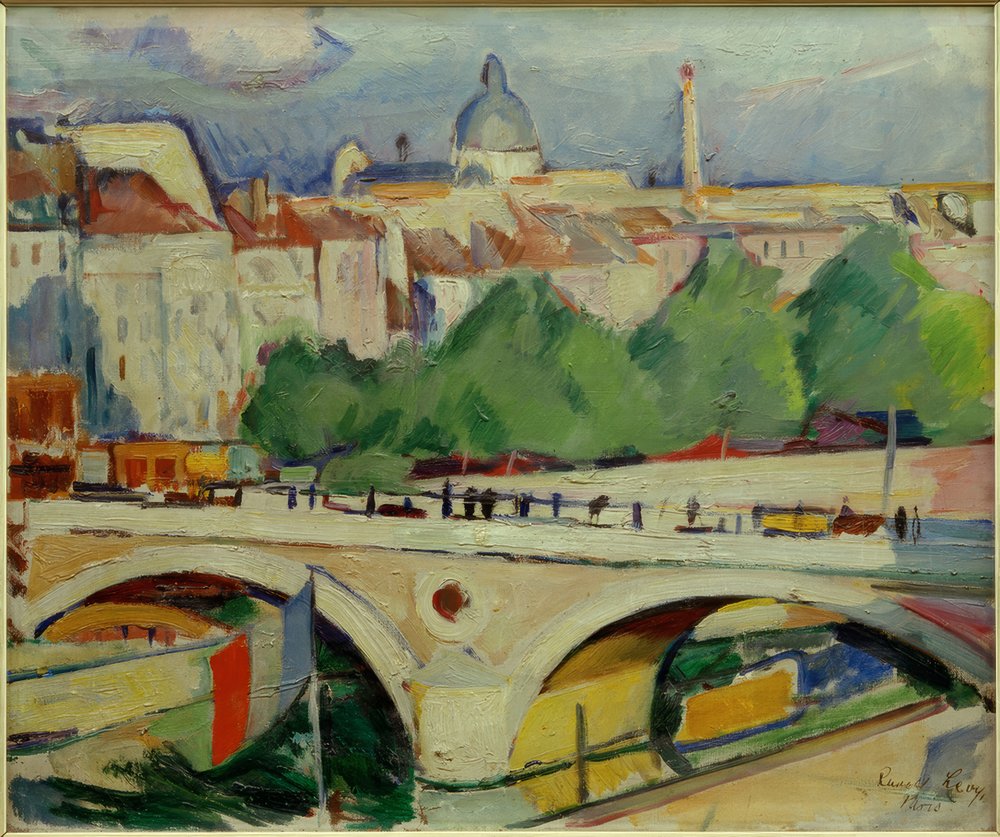 View of the Pont Marie by Rudolf Levy: Buy fine art print
