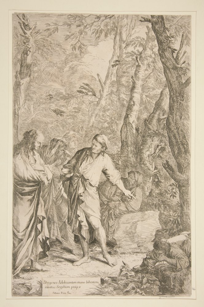 Diogenes by Salvator Rosa: Highest-quality art reproduction