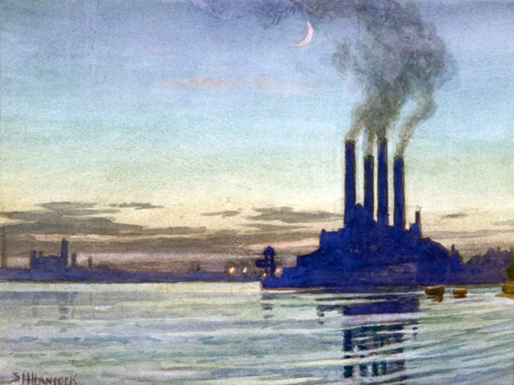 Lots Road Power Station - Evening by Samuel Harry Hancock