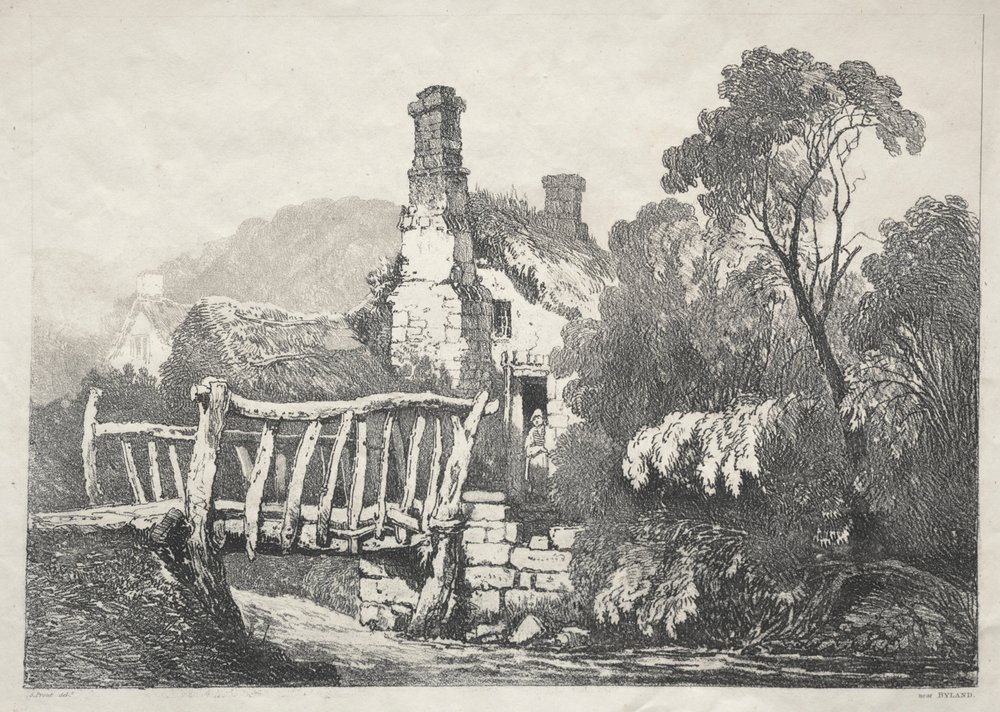 A Series of Ancient Buildings and Rural Cottages in the North of ...