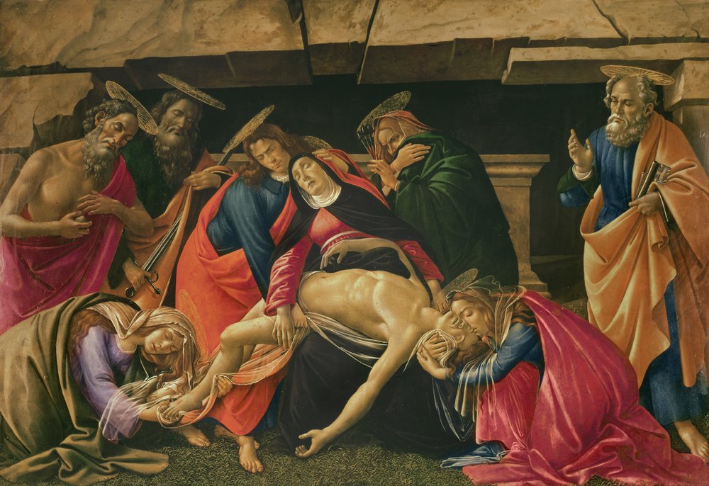 Lamentation of Christ by Sandro Botticelli: Fine art print