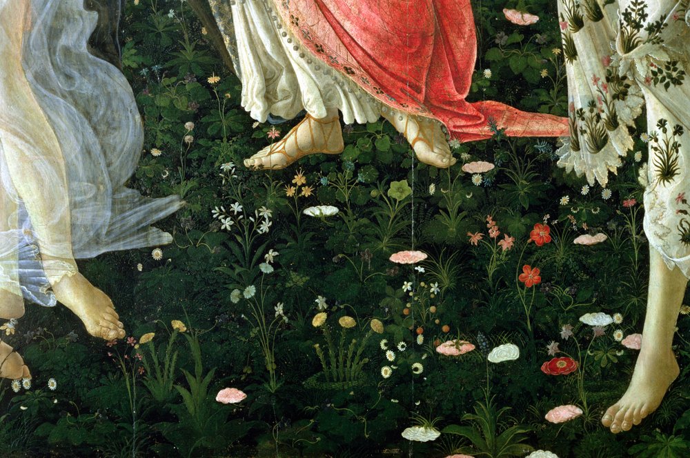 Primavera (detail) by Sandro Botticelli: Fine art print