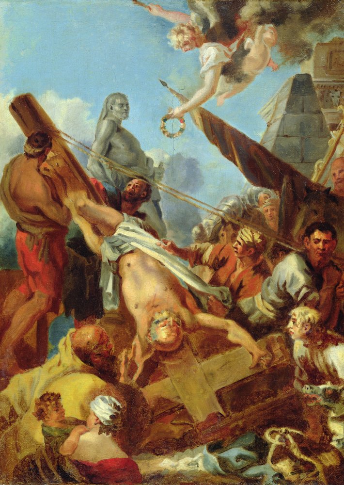 The Crucifixion of Saint Peter by Sébastien Bourdon