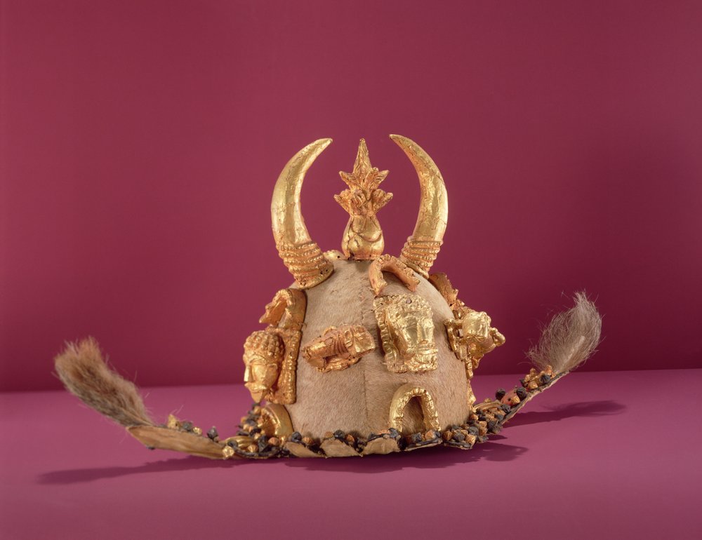 Asante Helmet Worn by Officials, from Ghana
