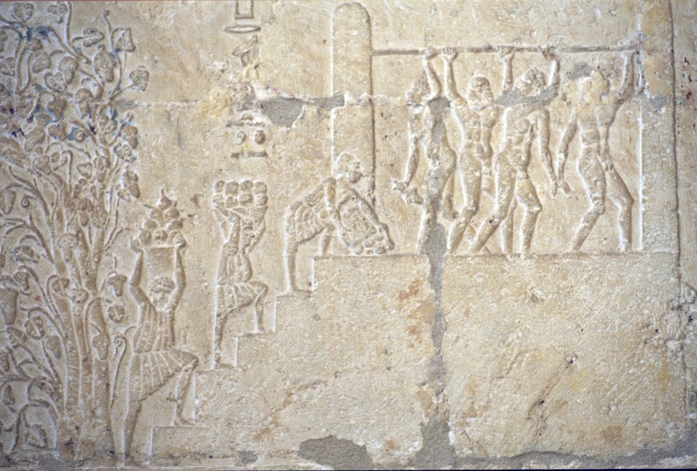 Ancient Egypt, Wall carving/painting, Tomb of Petosiris, Tuna el-Gebel ...