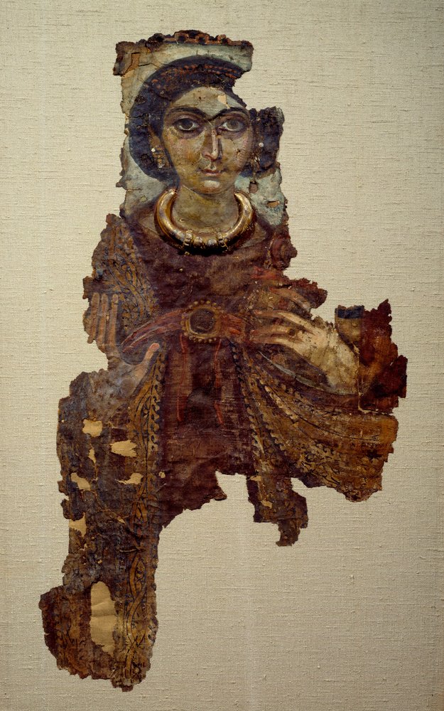 Coptic Art: Shroud of Woman Called Lady with the Cross
