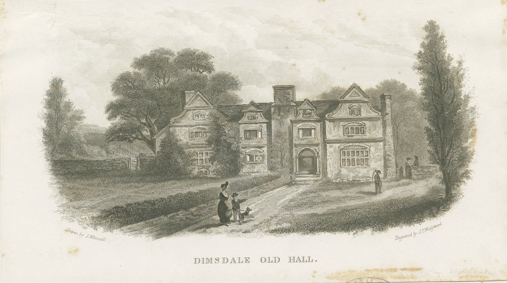 Dimsdale Old Hall by School English: Buy fine art print
