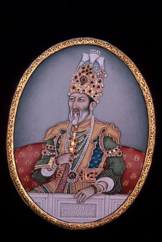 Portrait of Shah Jahan by School Indian: Fine art print