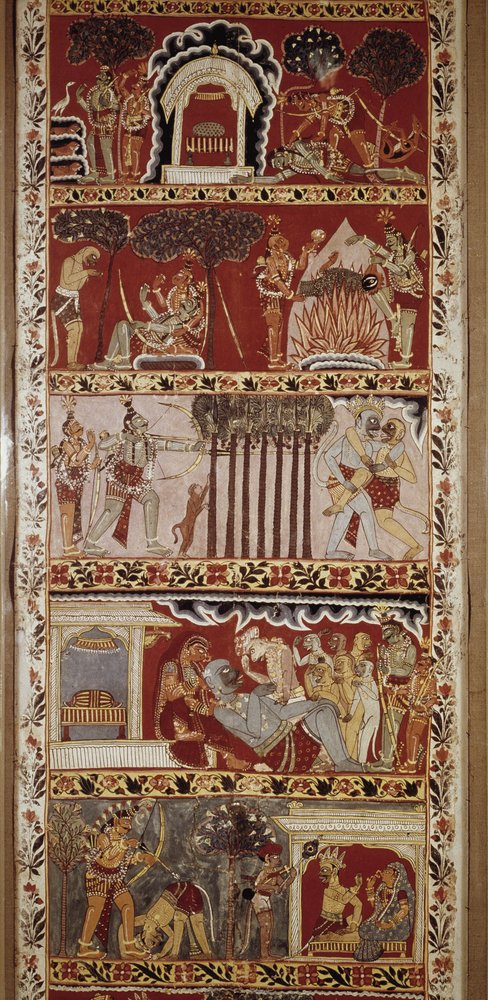 Scenes of Ramayana, Epic Poem Composed in the 6th Century by Valmiki ...