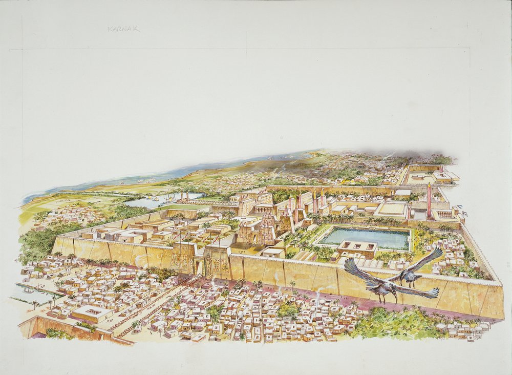 Karnak Temple Reconstruction Karnak's Open Air Museum Gets A