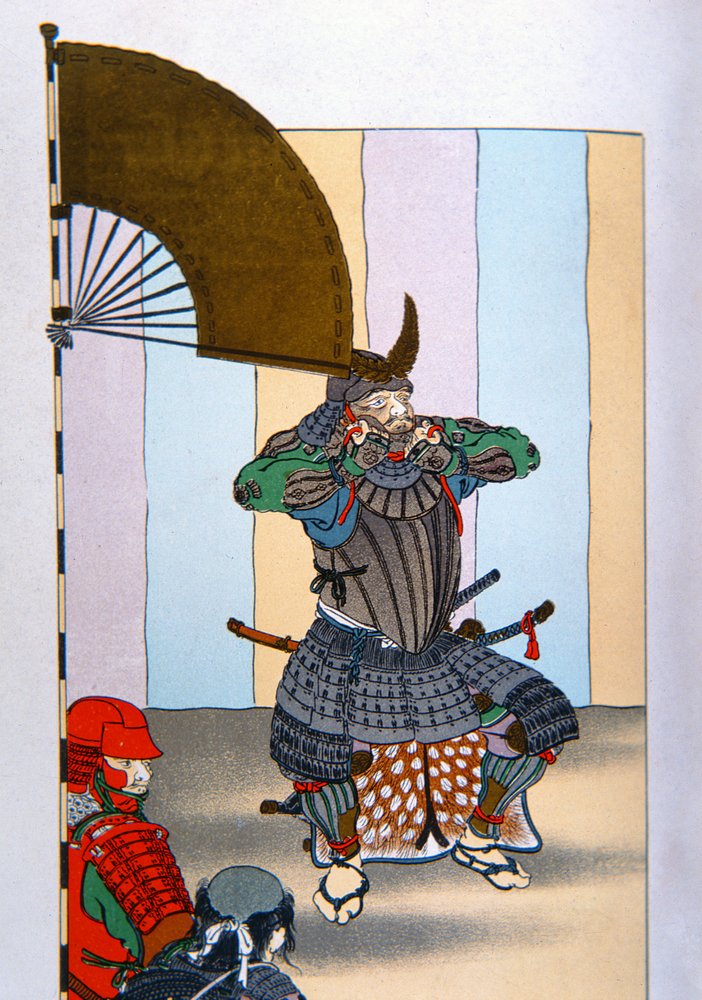 Japanese Samurai Battle Drawing Japanese Poster Samurai Battle