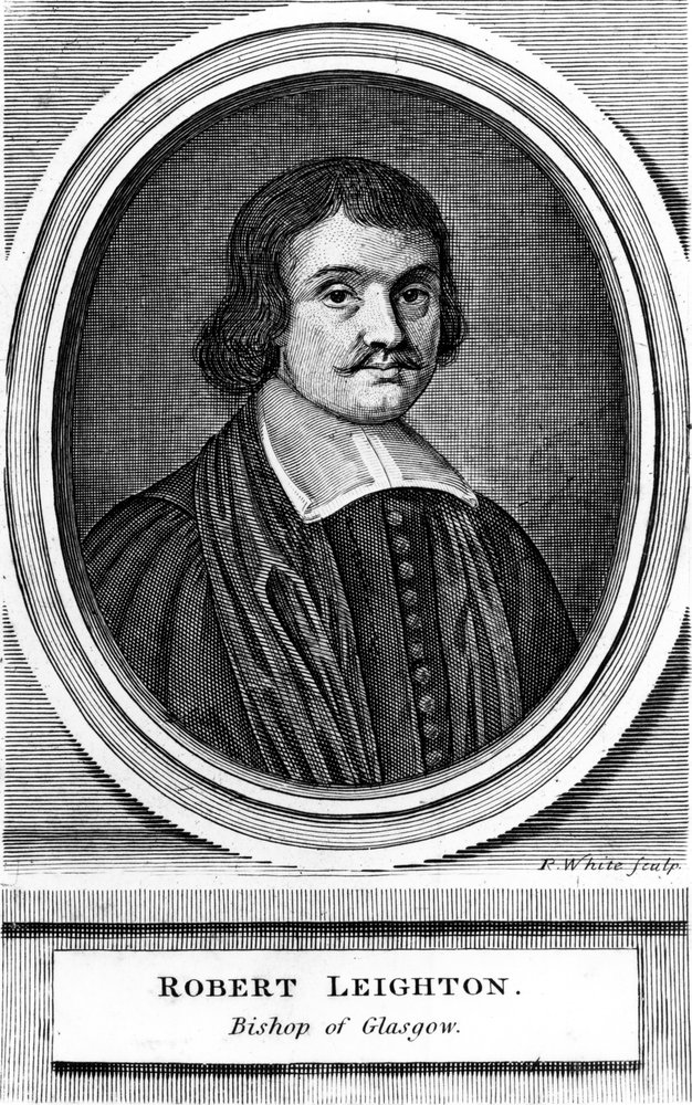 Robert Leighton, Archbishop of Glasgow, print made by Robert White