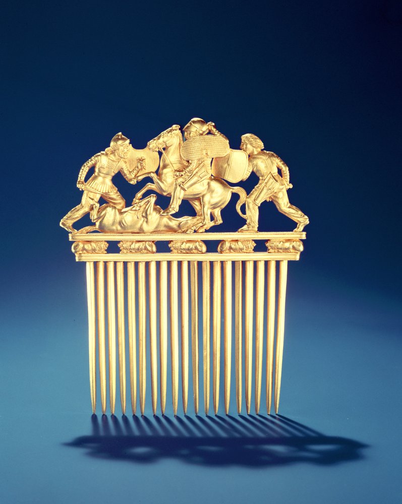 Front of a Scythian Comb, from Solokha Burial Mound, Steppe