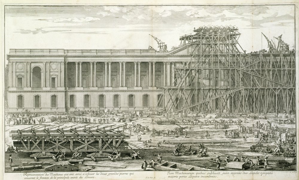 Building of the Main Entrance of the Louvre, Paris