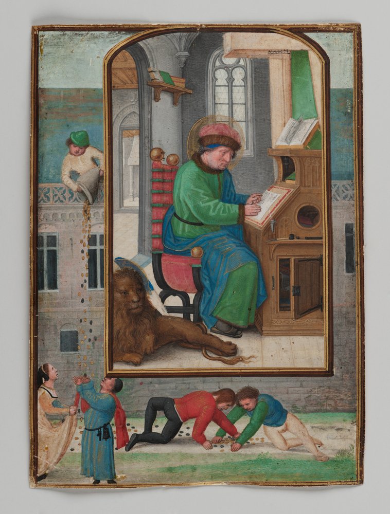 St. Mark Writing by Simon Bening: Buy fine art print