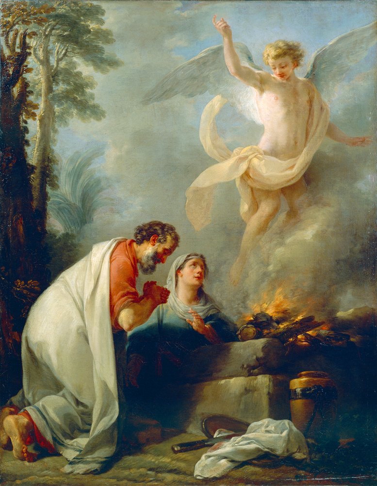 The Sacrifice of Manoah, Father of Samson by Simon Julien