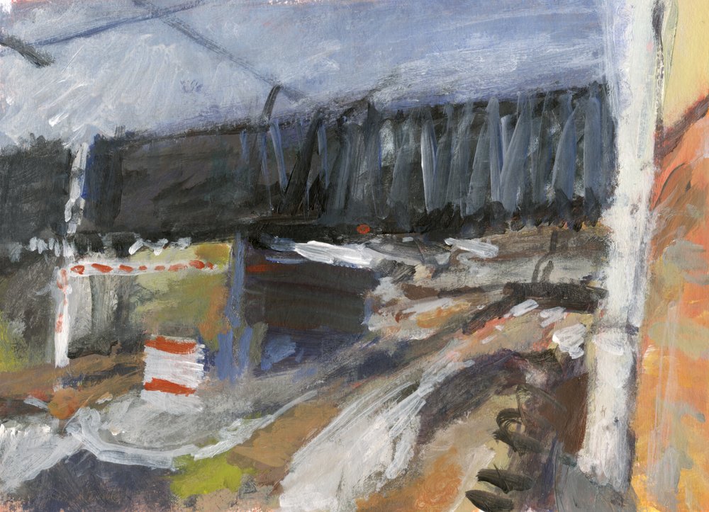 Carpark Entrance and Exit, 2023 by Simon Neville