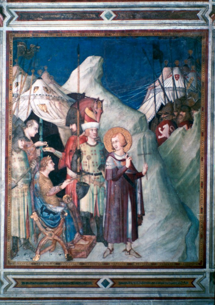St. Martin Renounces His Weapons by Simone Martini
