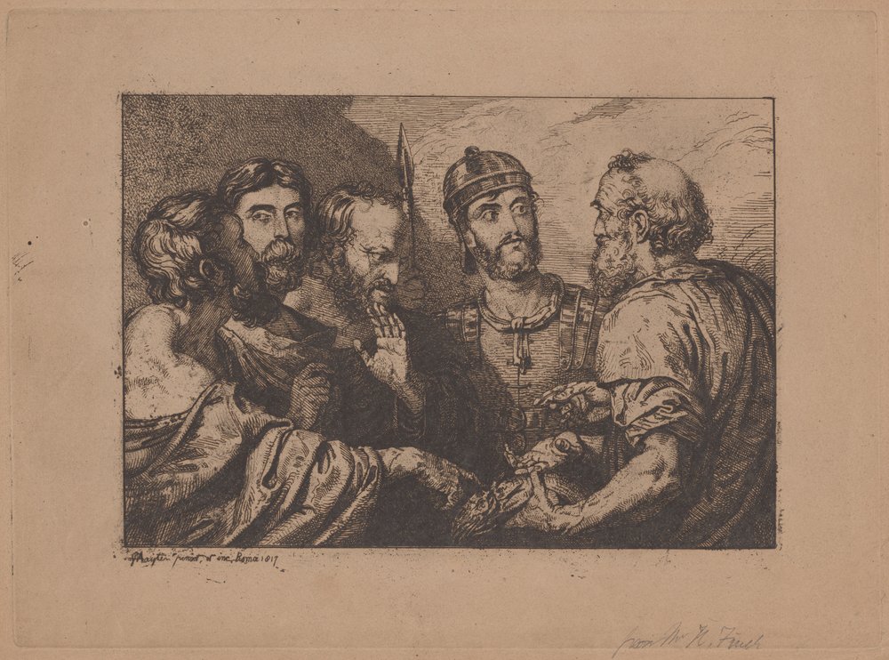 The Tribute Money by Sir George Hayter: Buy fine art print