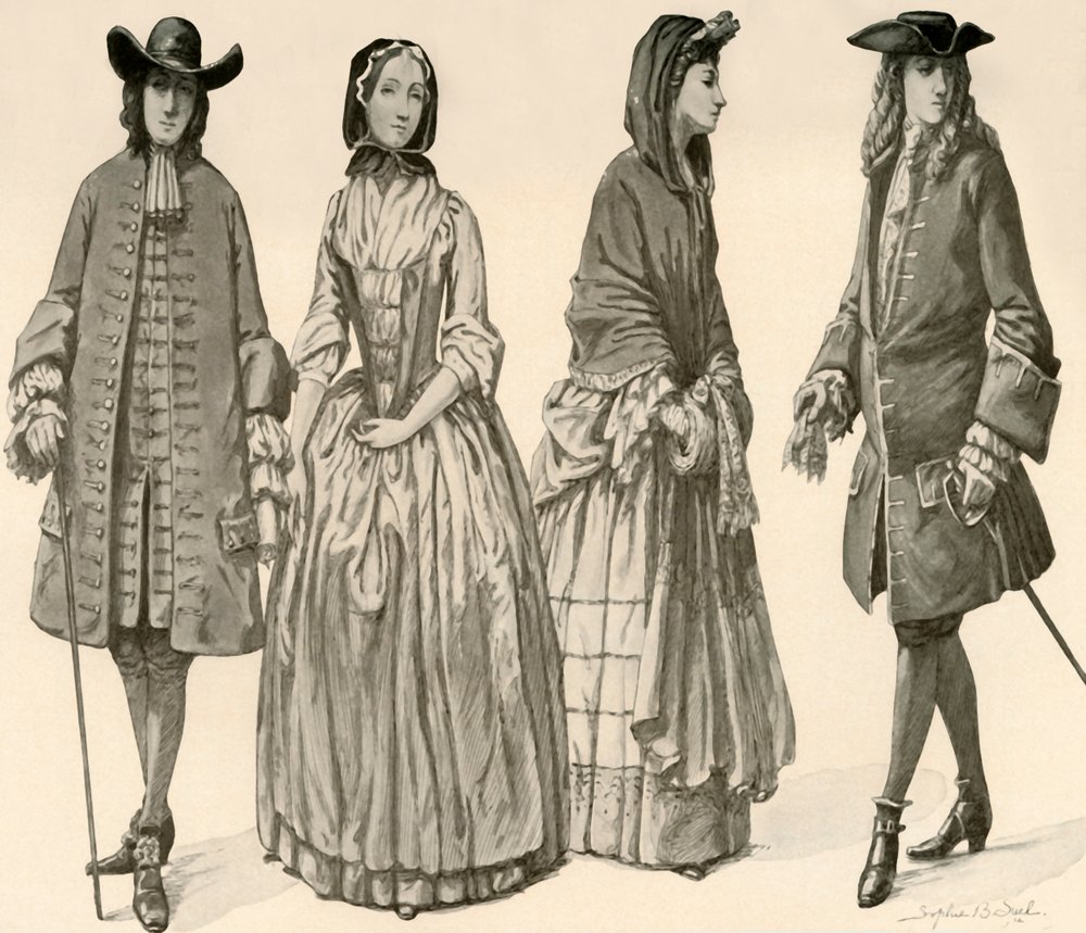 Clothing during the Reigns of Charles II, James II, William and Mary ...