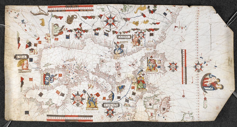 Portolan Chart, by Jaume Olives by Spanish School