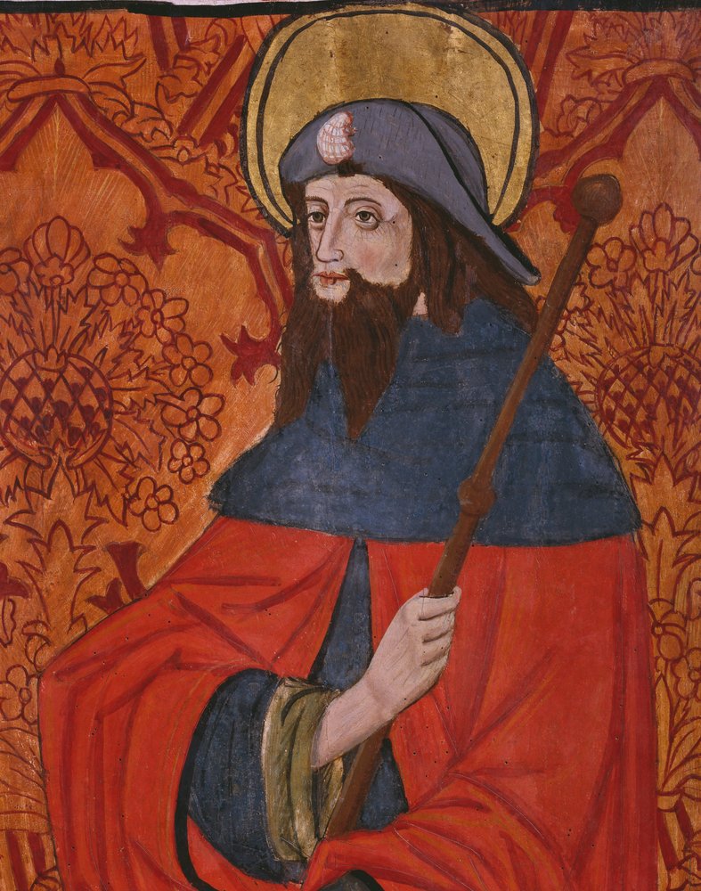 St. James the Great, (detail), panel from the Church San Andres of Tortura