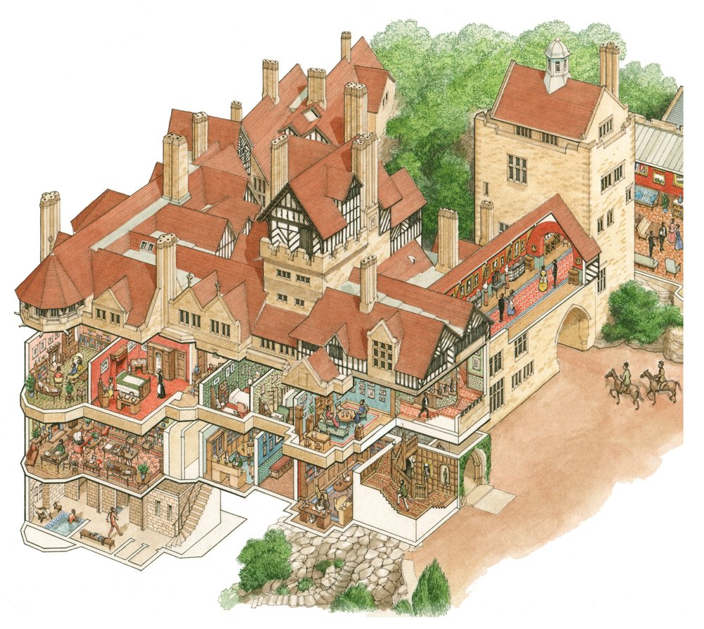 Cragside House, Northumberland, c.1872-1900