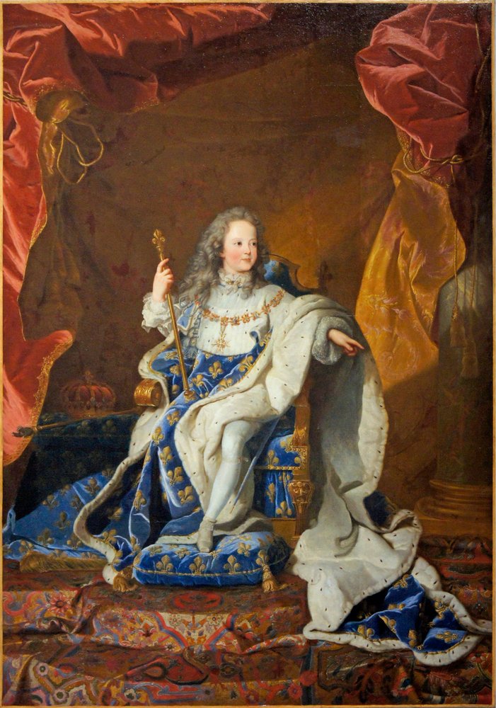Official Portrait of Louis XV in Coronation Robes