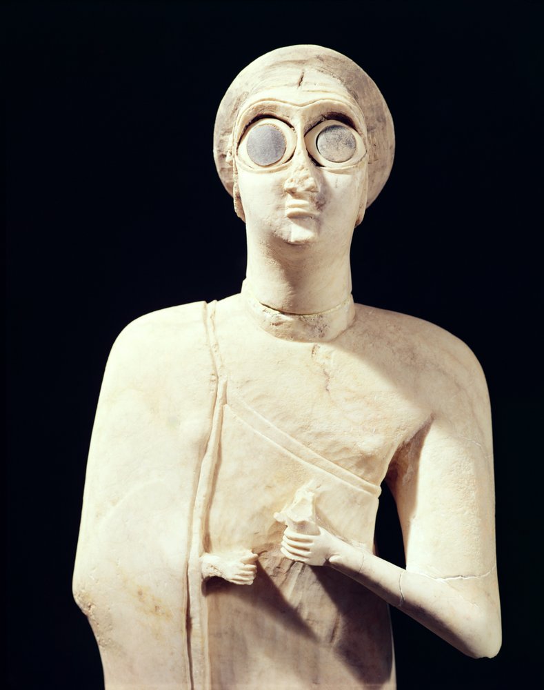 Statue of the Great Goddess, from Tell Asmar (detail)