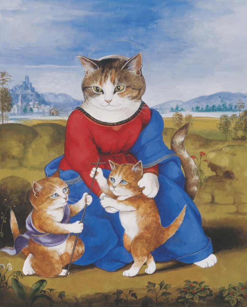 Illustration from Cats Galore! A Compendium of Cultured Cats