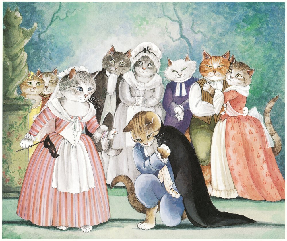 Illustration from Opera Cats by Susan Herbert