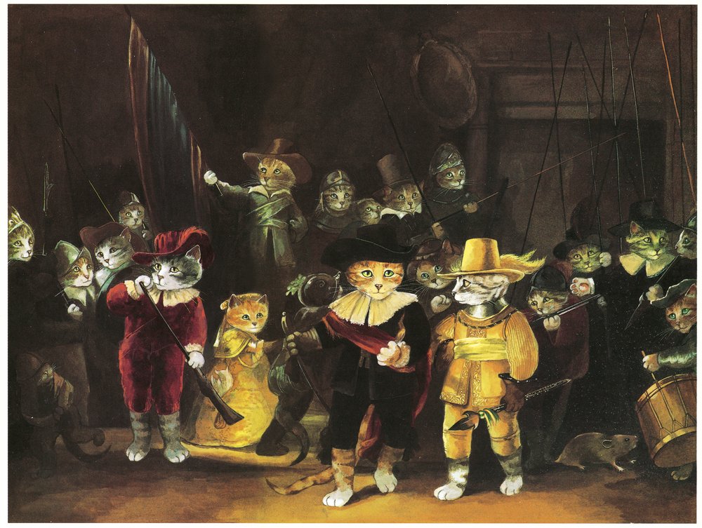 Illustration from The Cats' Gallery of Western Art