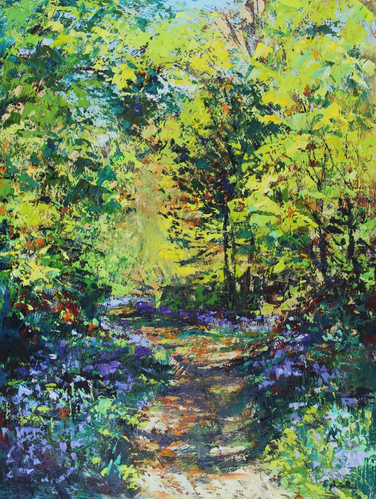 Spring Sunshine in the Woods, 2021 by Sylvia Paul