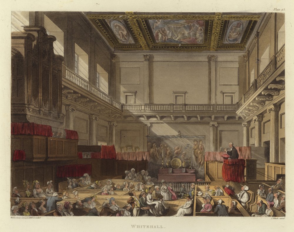 Whitehall by Pugin and Rowlandson: Buy fine art print