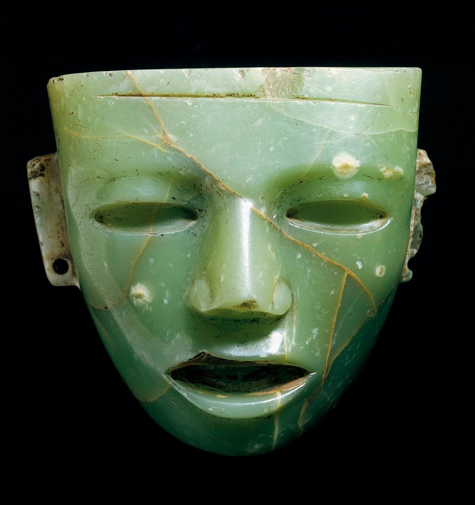 Jade Mask, Teotihuacan Art from Mexico, circa 250-600