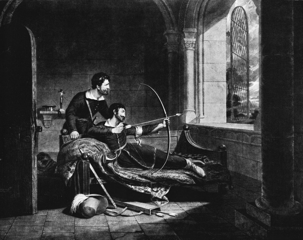 The Death of Robin Hood by Thales Fielding: Fine art print
