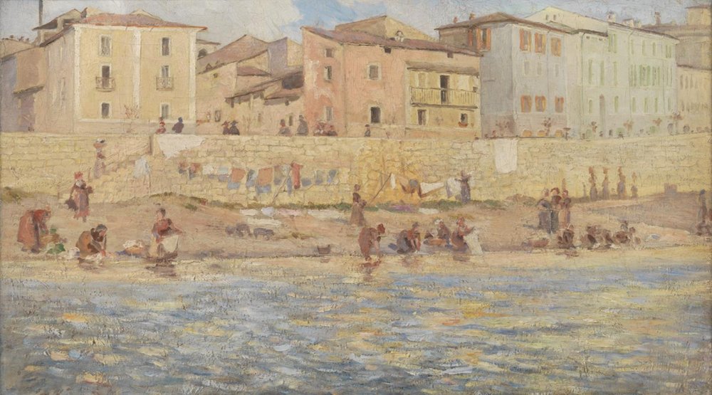 The River Liri, Italy by Theodor Philipsen: Fine art print