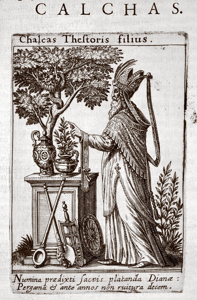 Chalcas, Soothsayer of the Greeks at the Siege of Troy, from 'Tractatus ...