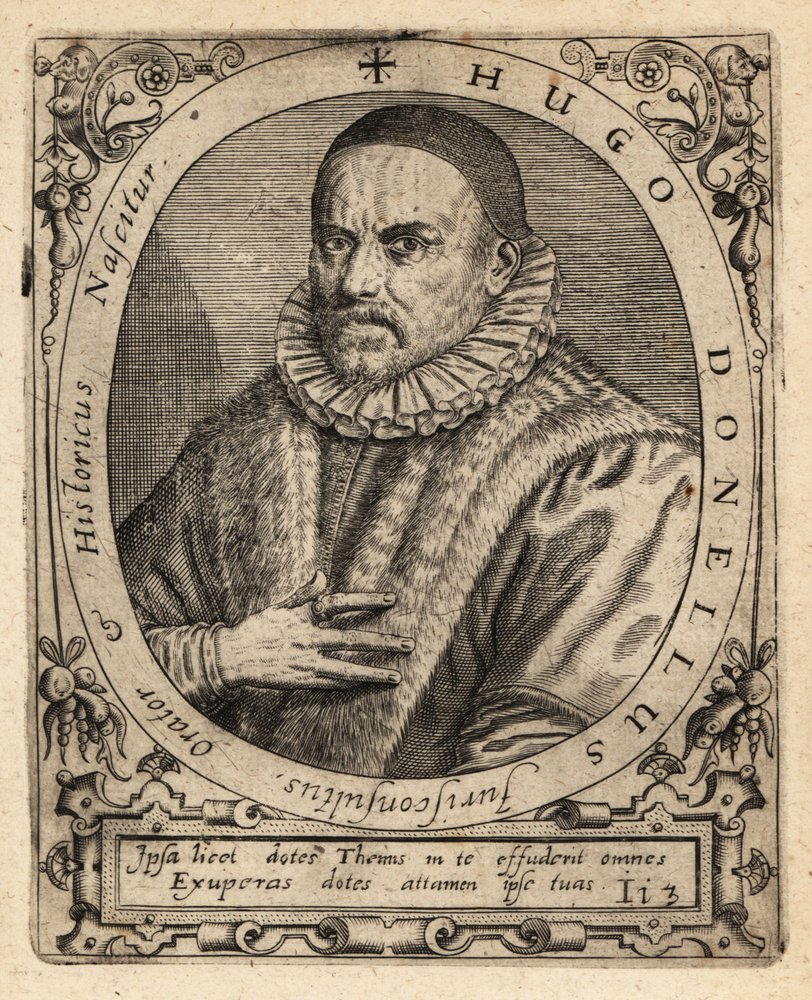 Hugues Doneau, French Law Professor by Theodore de Bry