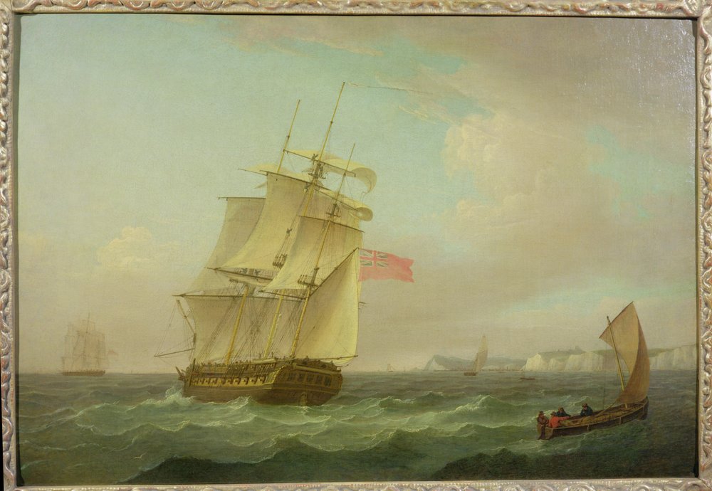 British Man-o'-War by Thomas Whitcombe: Buy fine art print