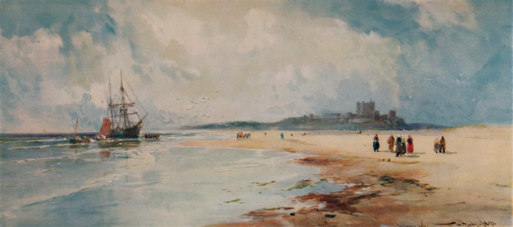 Bamborough Castle by Thomas Bush Hardy: Buy fine art print