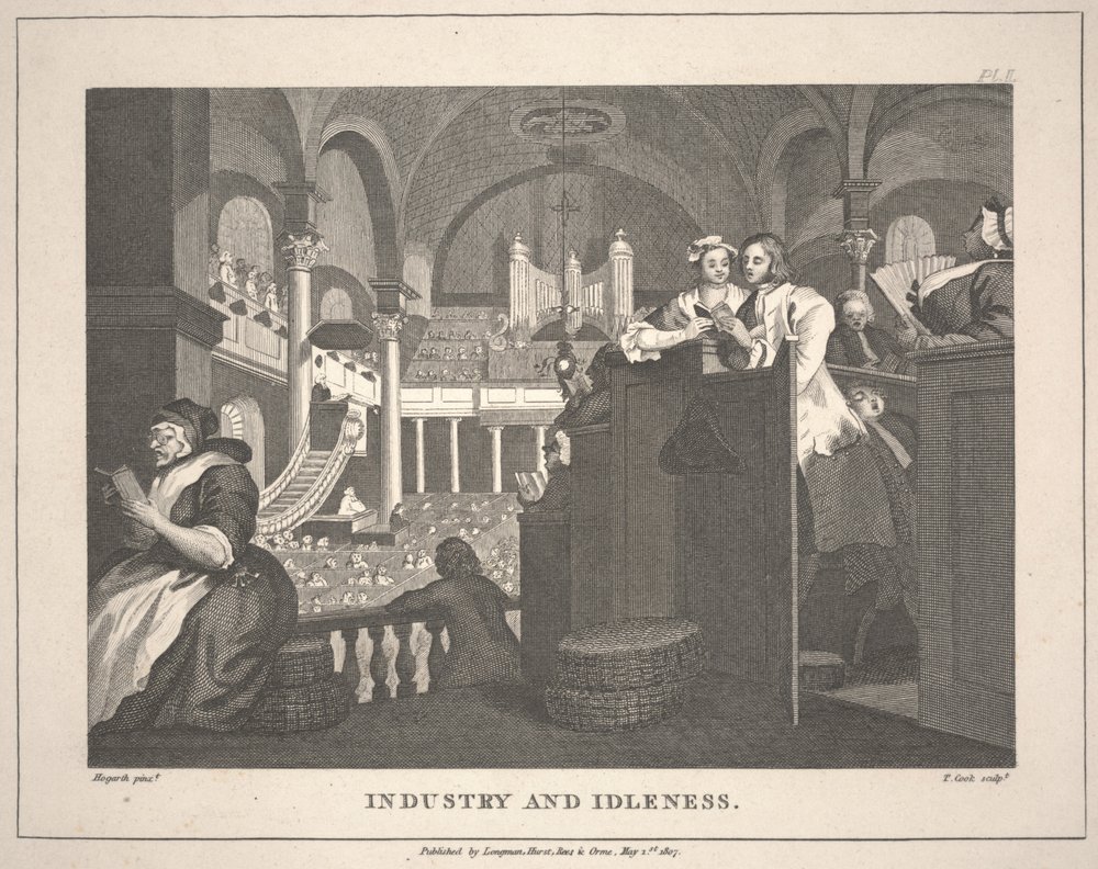 Industry and Idleness [after Hogarth's The Industrious 'Prentice ...