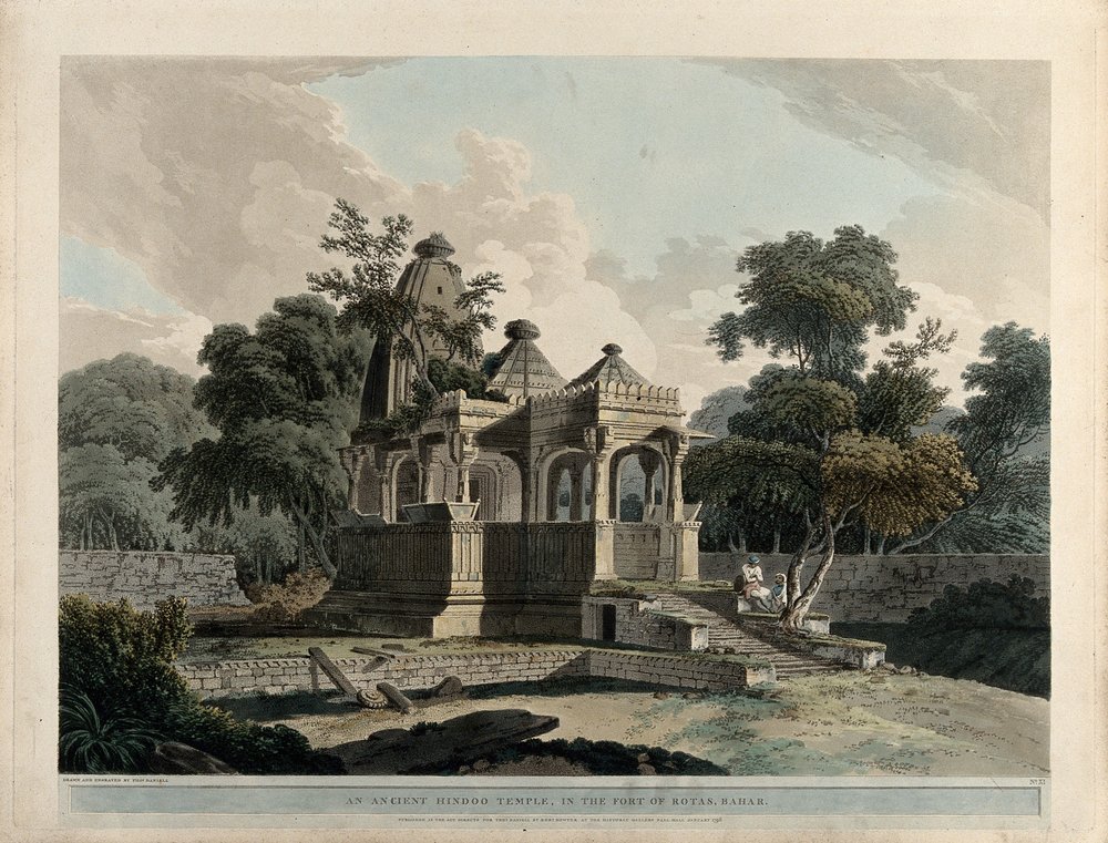 An Ancient Hindu Temple in the Fort of Rotas, Bihar