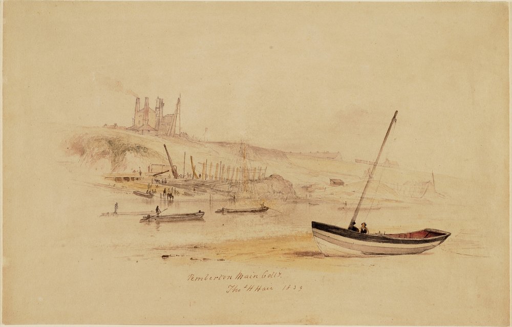 Pemberton Main Colliery by Thomas H. Hair: Fine art print