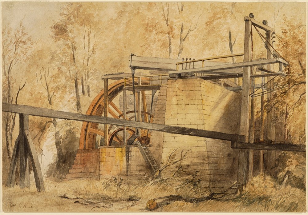 The Water Wheel, Beamish Colliery by Thomas H. Hair