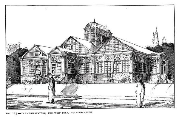 The Conservatory, the West Park, Wolverhampton, from 'The Art and Craft ...