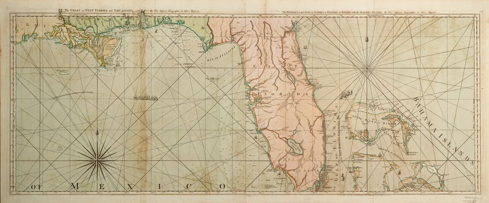 Map of Florida by Thomas Jefferys: Buy fine art print