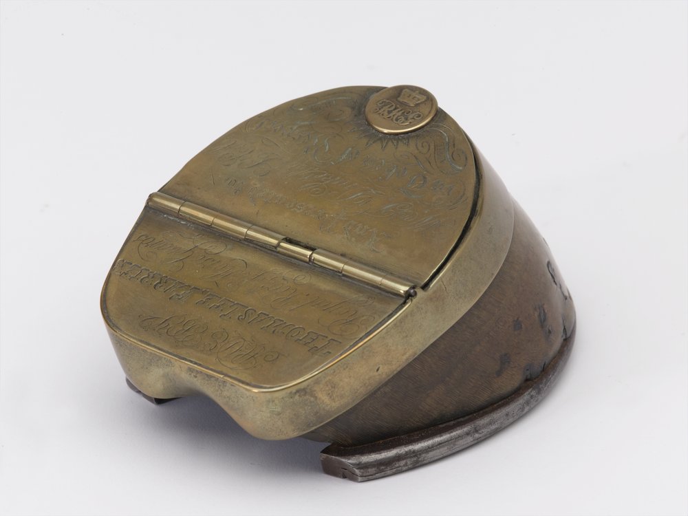 Horse's hoof inkwell belonging to Captain William Tyrwhitt Drake, Royal ...